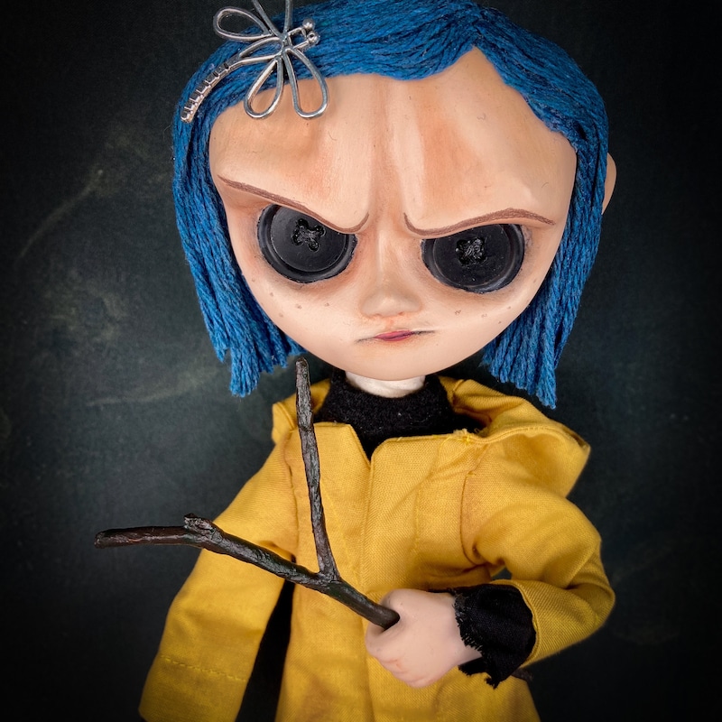Coraline Button Eye Plush Doll - Etsy