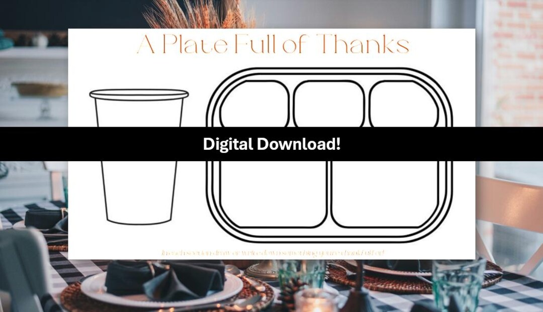 Download and Print Thankful Sheets: Thanksgiving-friendsgiving Idea! - Etsy