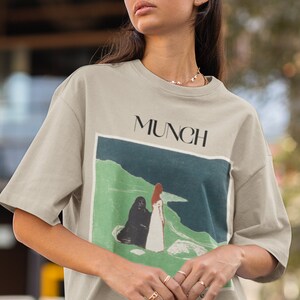 Edvard Munch Two Women by the Shore Famous Art Shirt Famous Painting ...