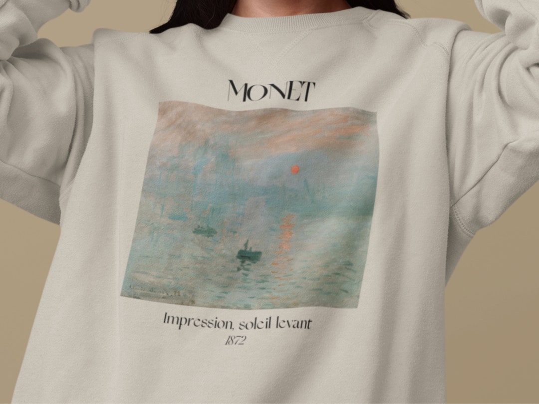Claude Monet Impression, Soleil Levant Sweatshirt Famous Painter Shirt ...