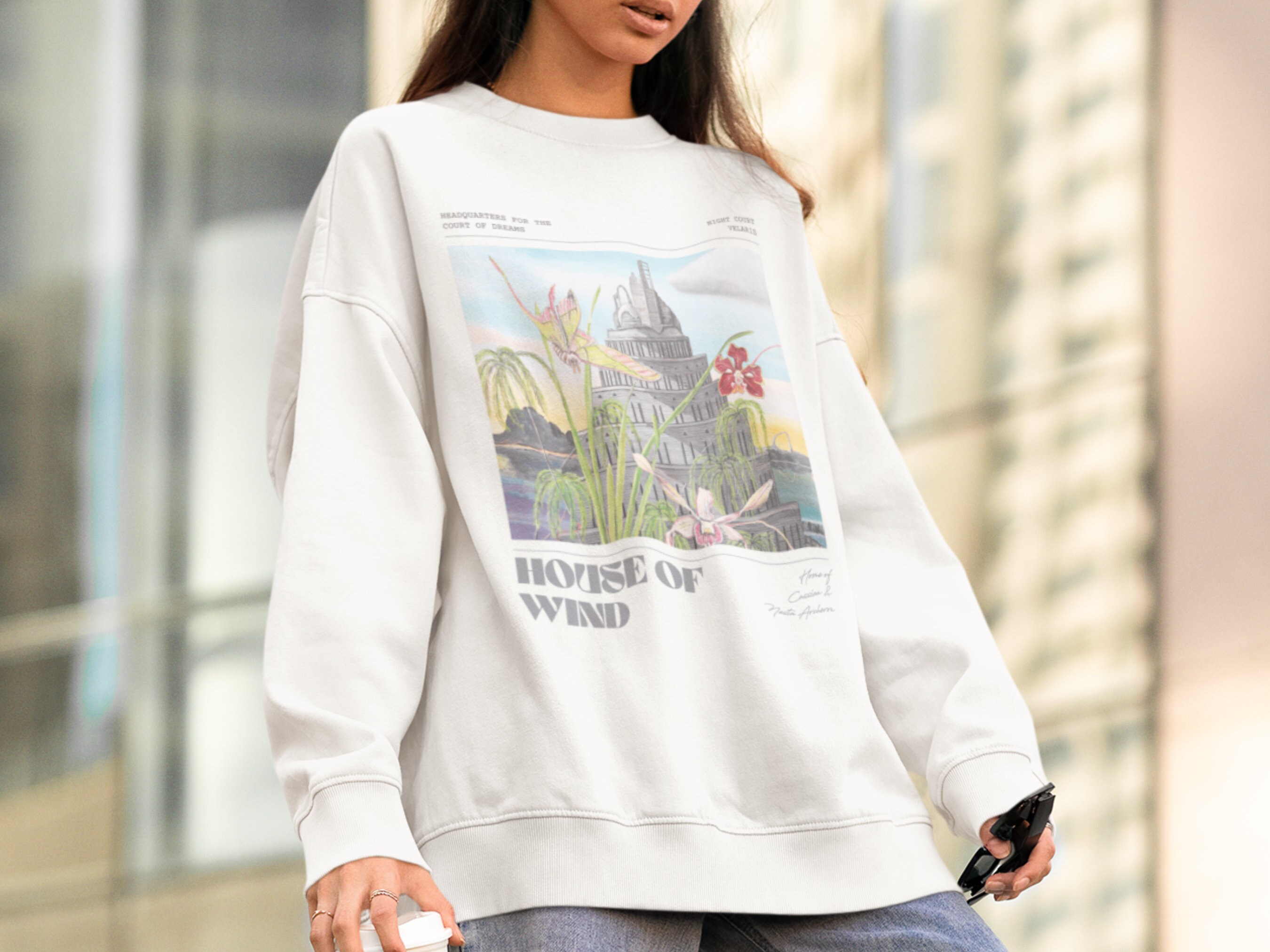 Acotar Sweatshirt OFFICIALLY LICENSED Velaris Sweatshirt House - Etsy