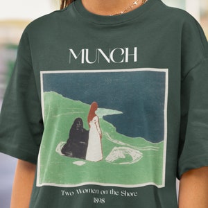 Edvard Munch Two Women by the Shore Famous Art Shirt Famous Painting ...