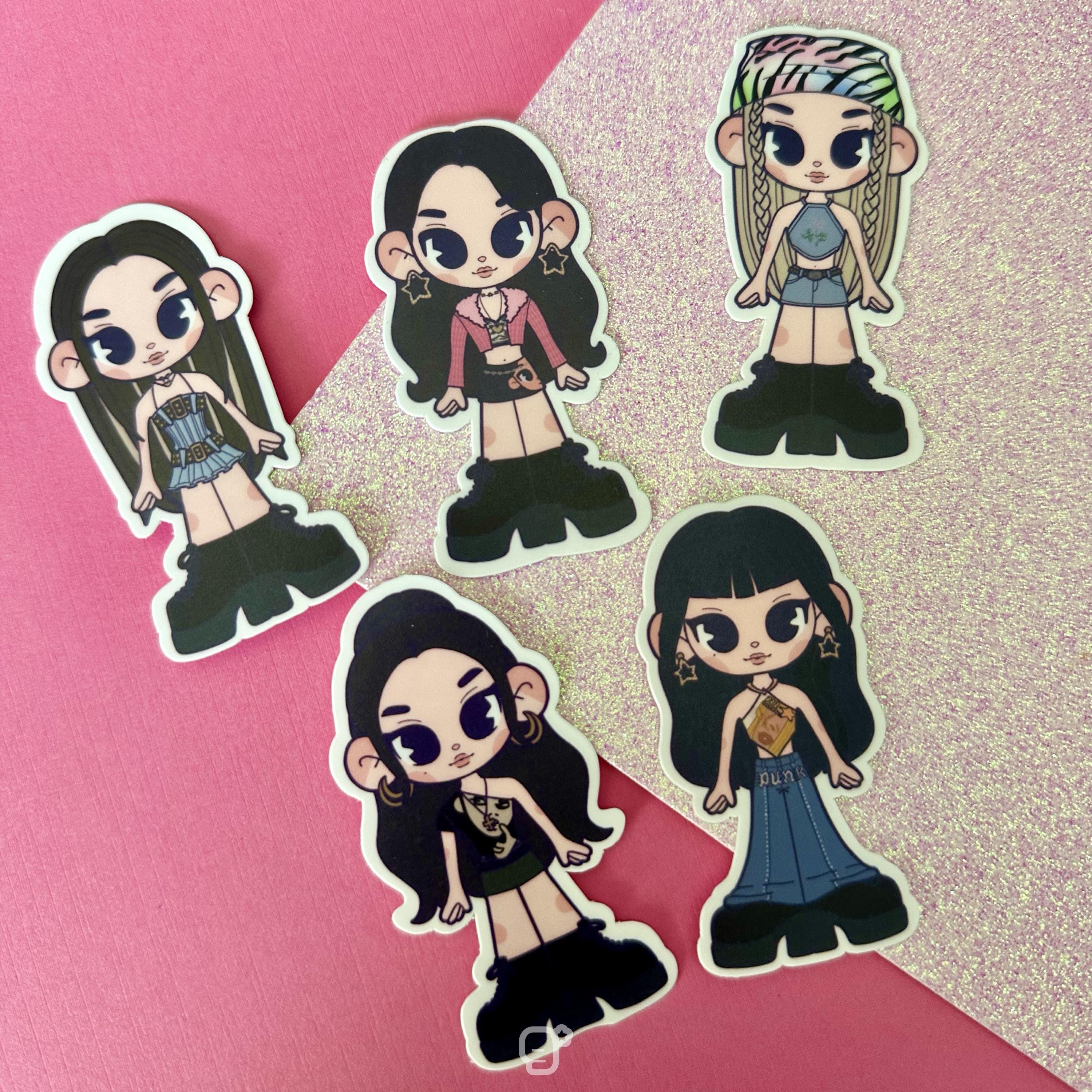 Gidle 'queencard' Sticker Pack | K-pop Fashion Doll Sticker Pack - Etsy