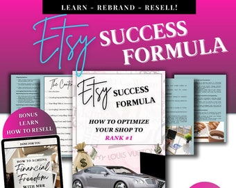 Etsy Success Formula Ebook/guide With Master Resell Rights MRR and ...