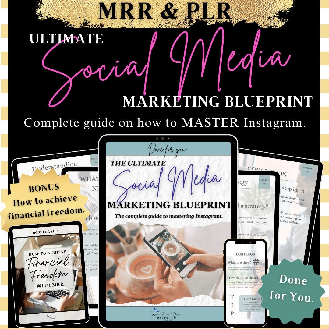The Ultimate Social Media Marketing Blueprint, With Master Resell Rights and Private Label ...