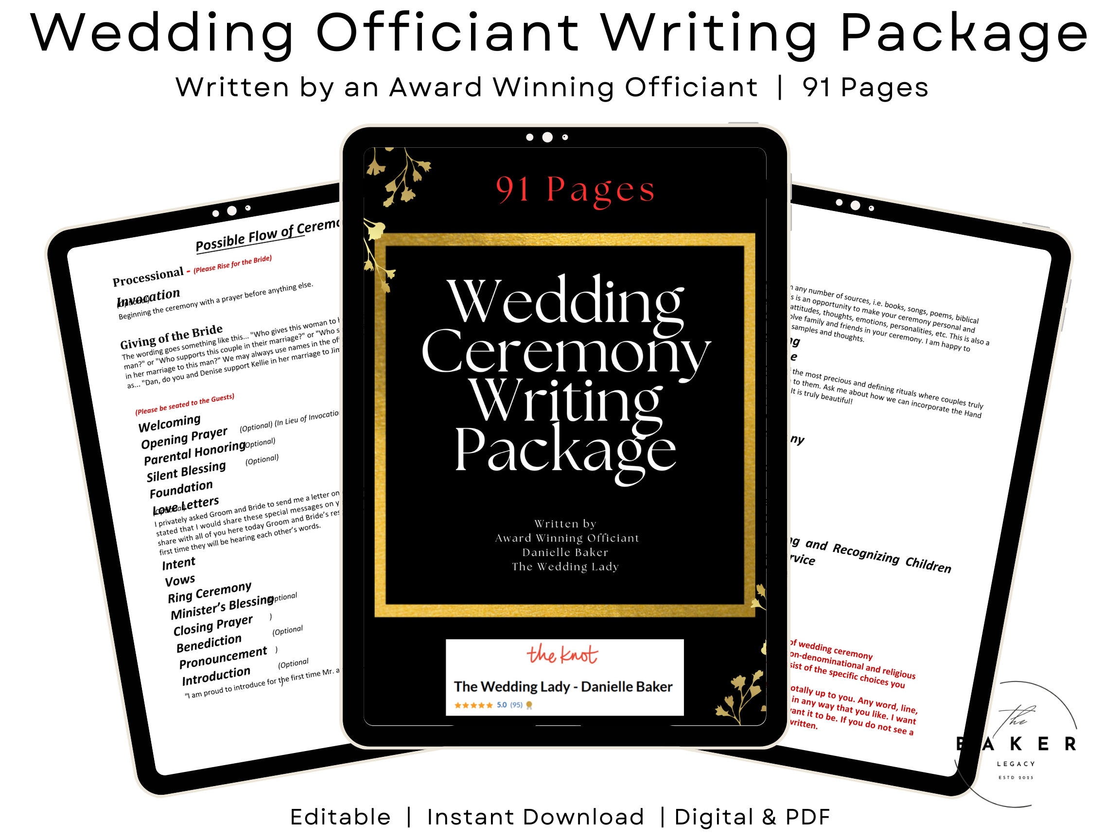 Custom Officiant Script, Wedding Ceremony Script, Personalized ...