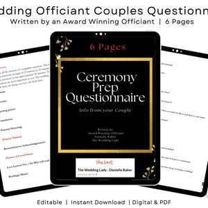Custom Officiant Script, Wedding Ceremony Script, Personalized ...