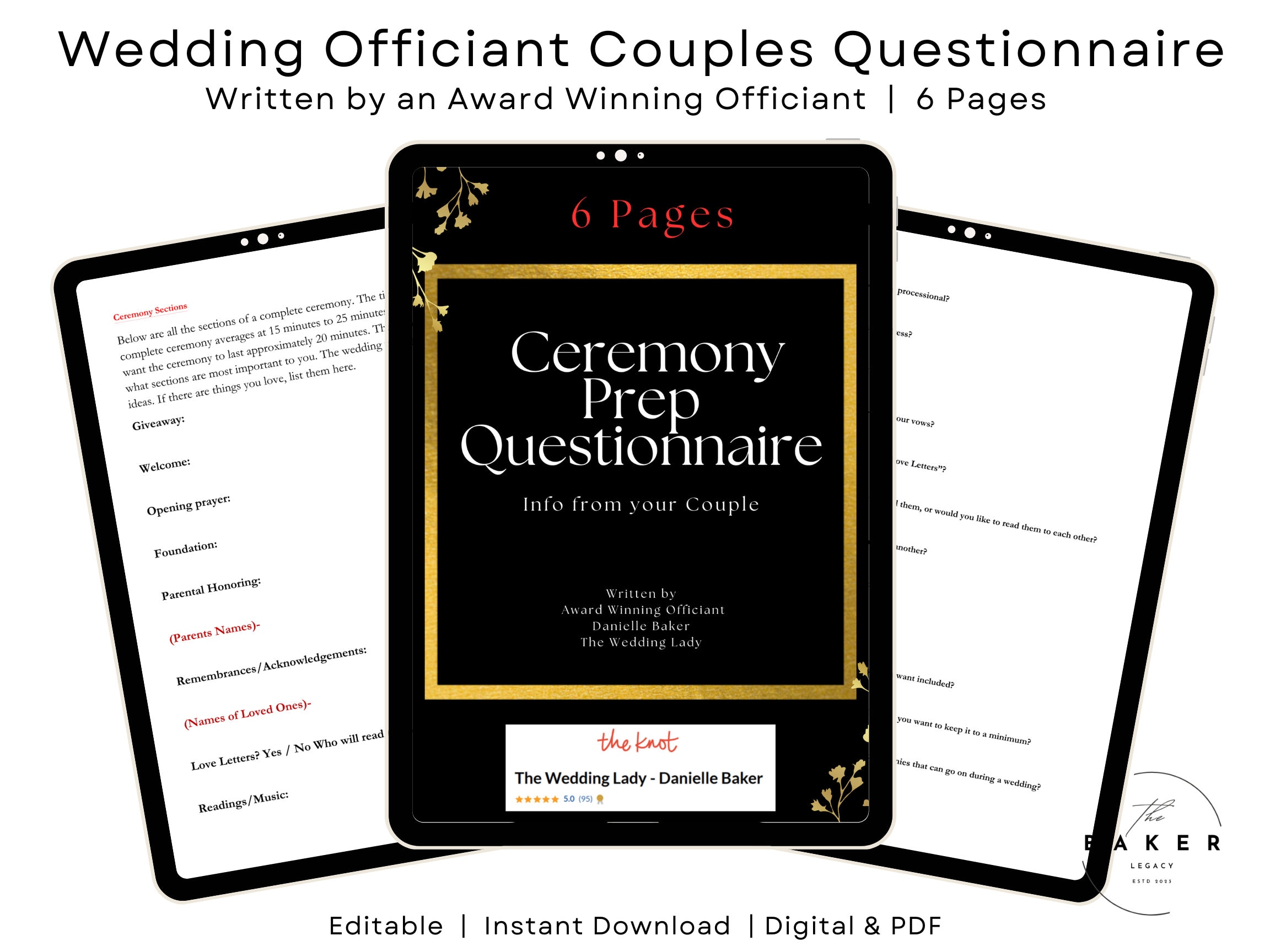 Custom Officiant Script, Wedding Ceremony Script, Personalized ...