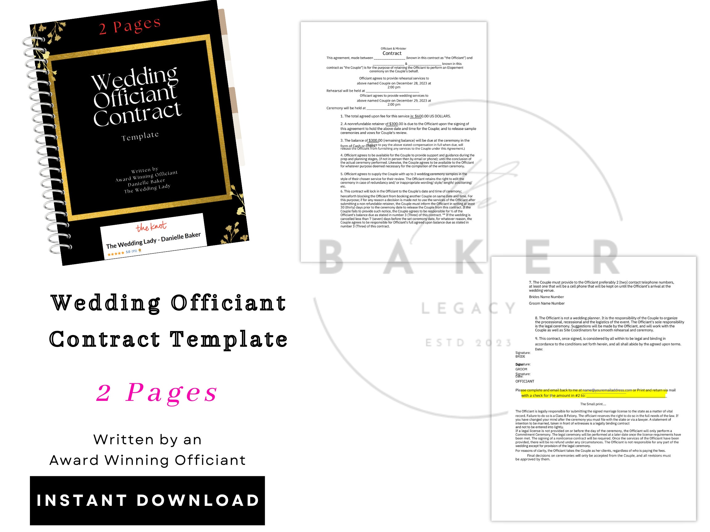 Custom Officiant Script, Wedding Ceremony Script, Personalized ...