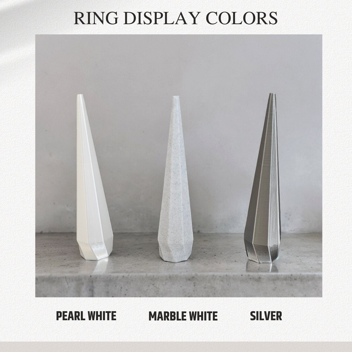 Ring Holder Cone Ring Display Stand 3D Printed - Etsy