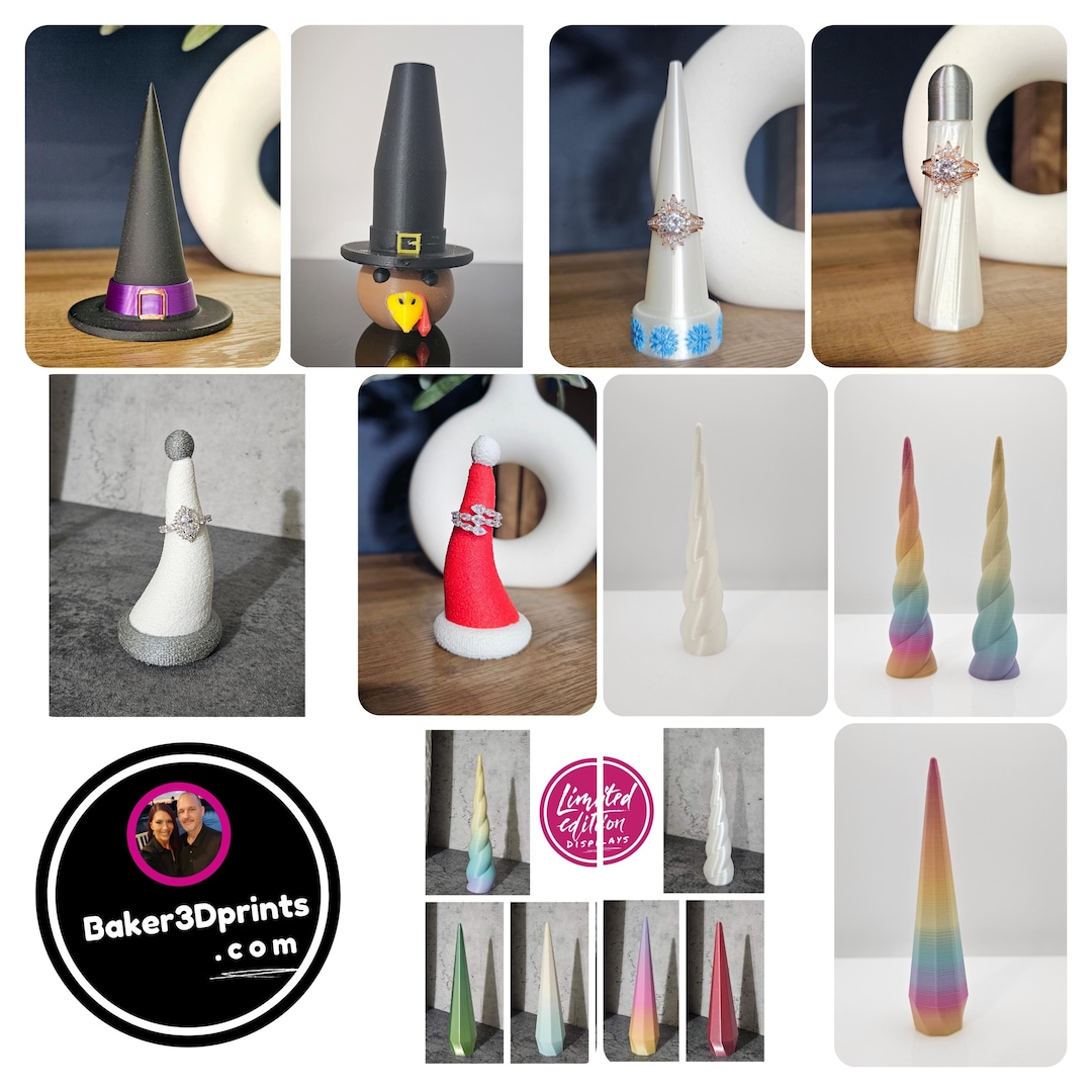 Ring Holder Cone - Ring Display Stand 3D Printed - Etsy
