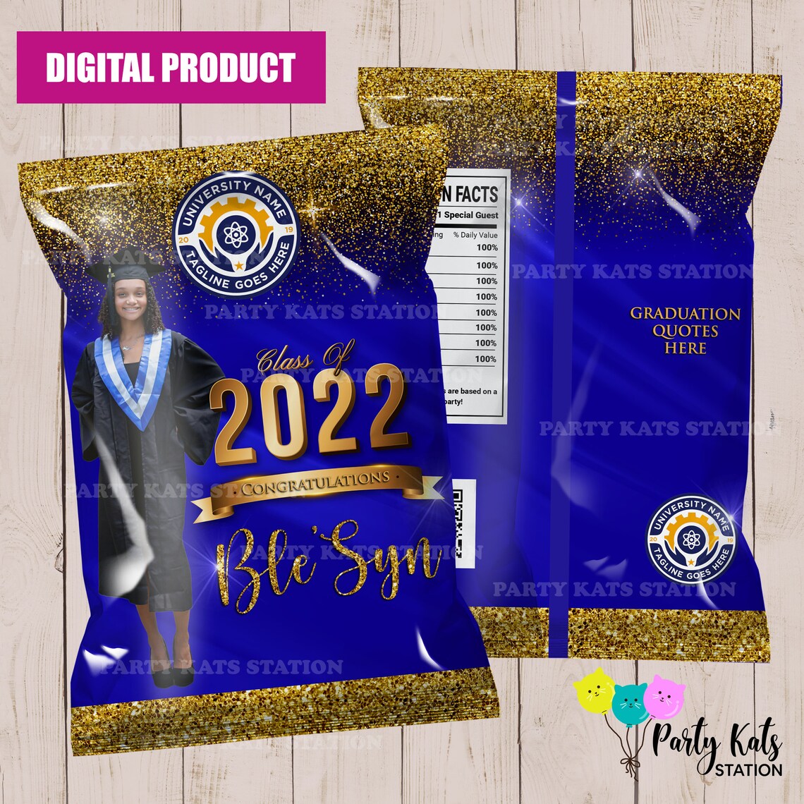 Graduation Chip Bag, Graduation Goodie Bag, Graduation Party Favor ...