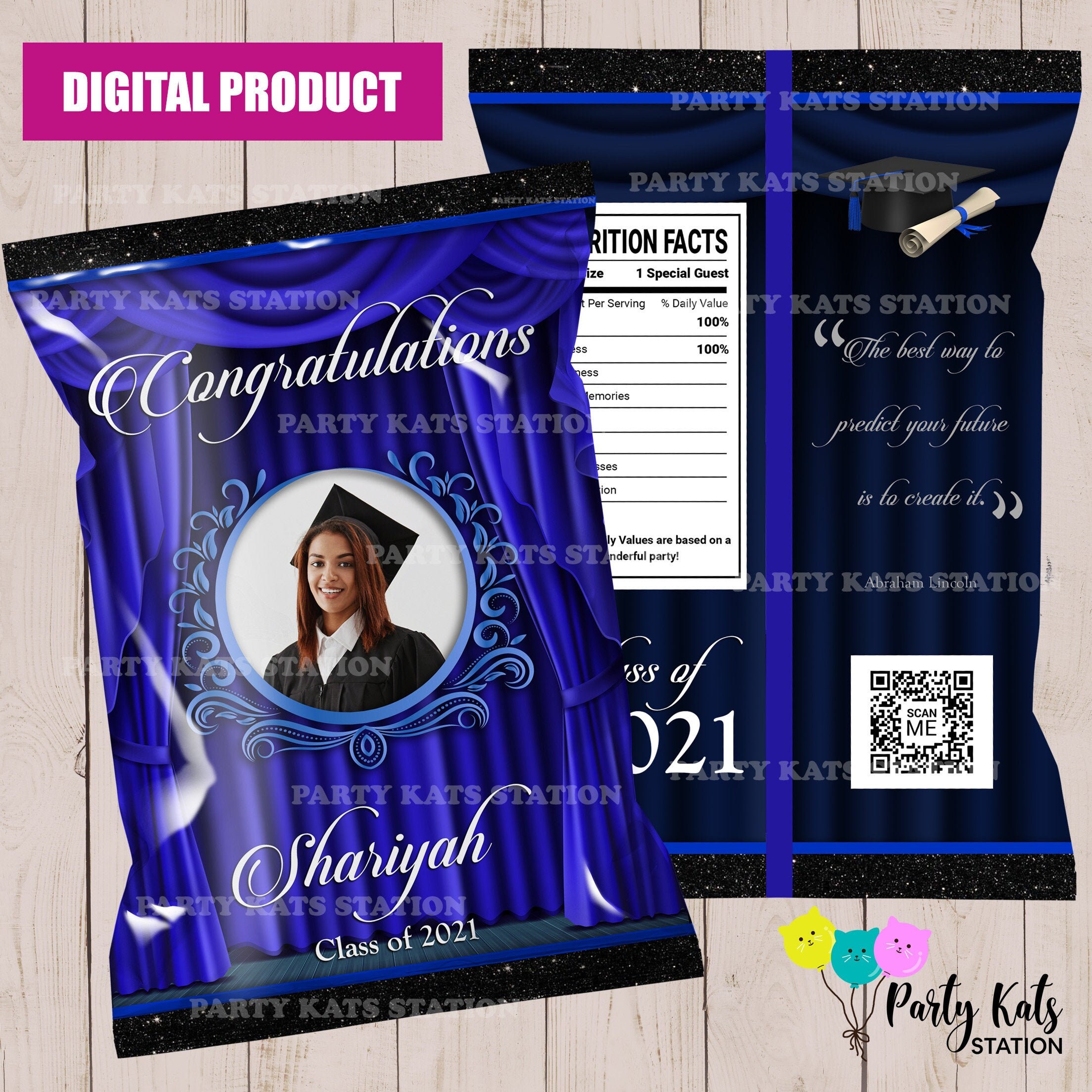 Graduation Chip Bag, Graduation Goodie Bag, Graduation Party Favor ...