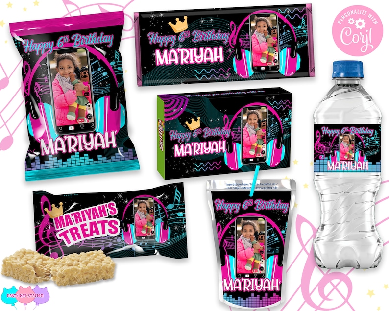 Tik Tok Gift Bag Label Tiktok Party Bag Tiktok Birthday Favor Bag ...