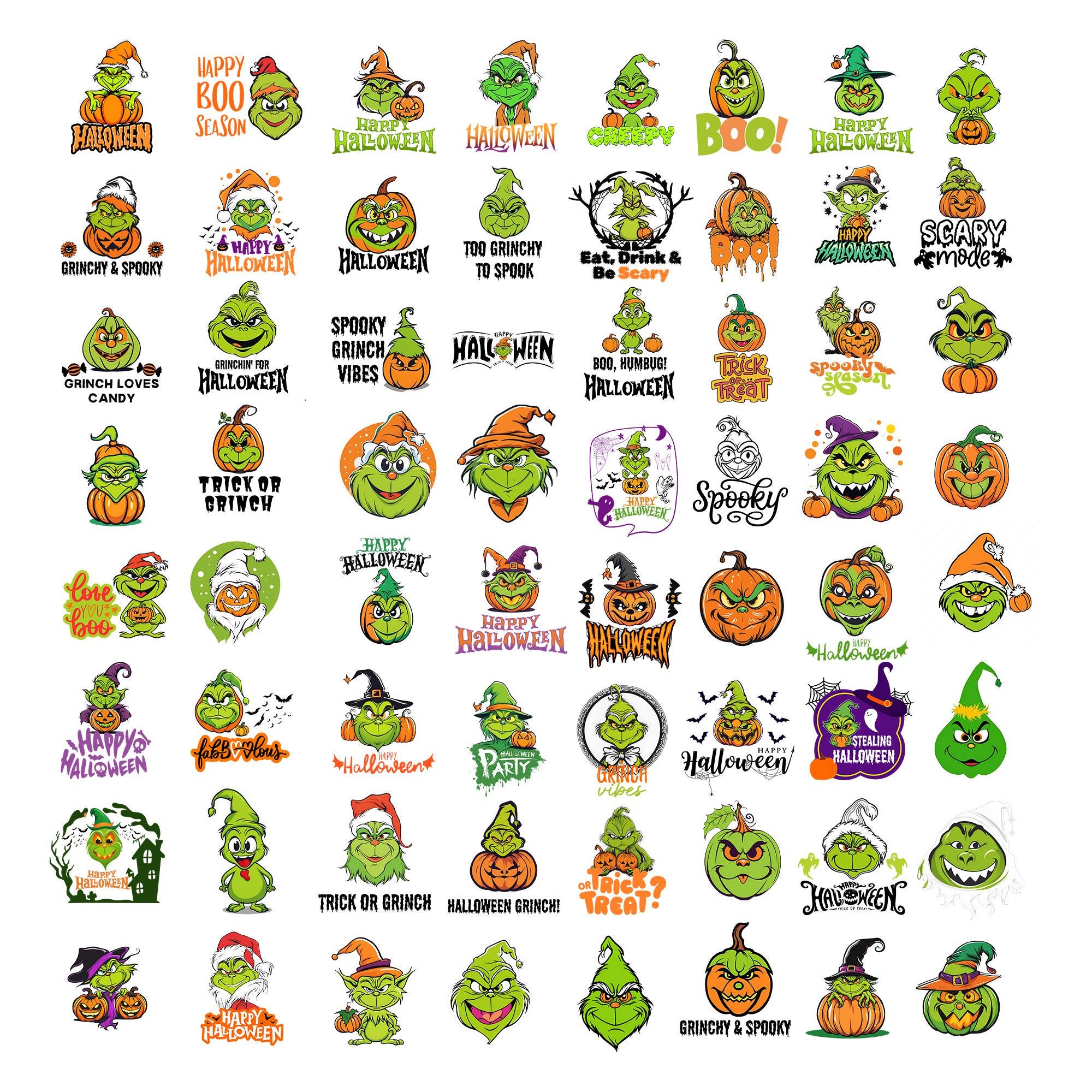 Spooky Grinch Halloween Designs: SVG, PNG Files for Cricut - Etsy