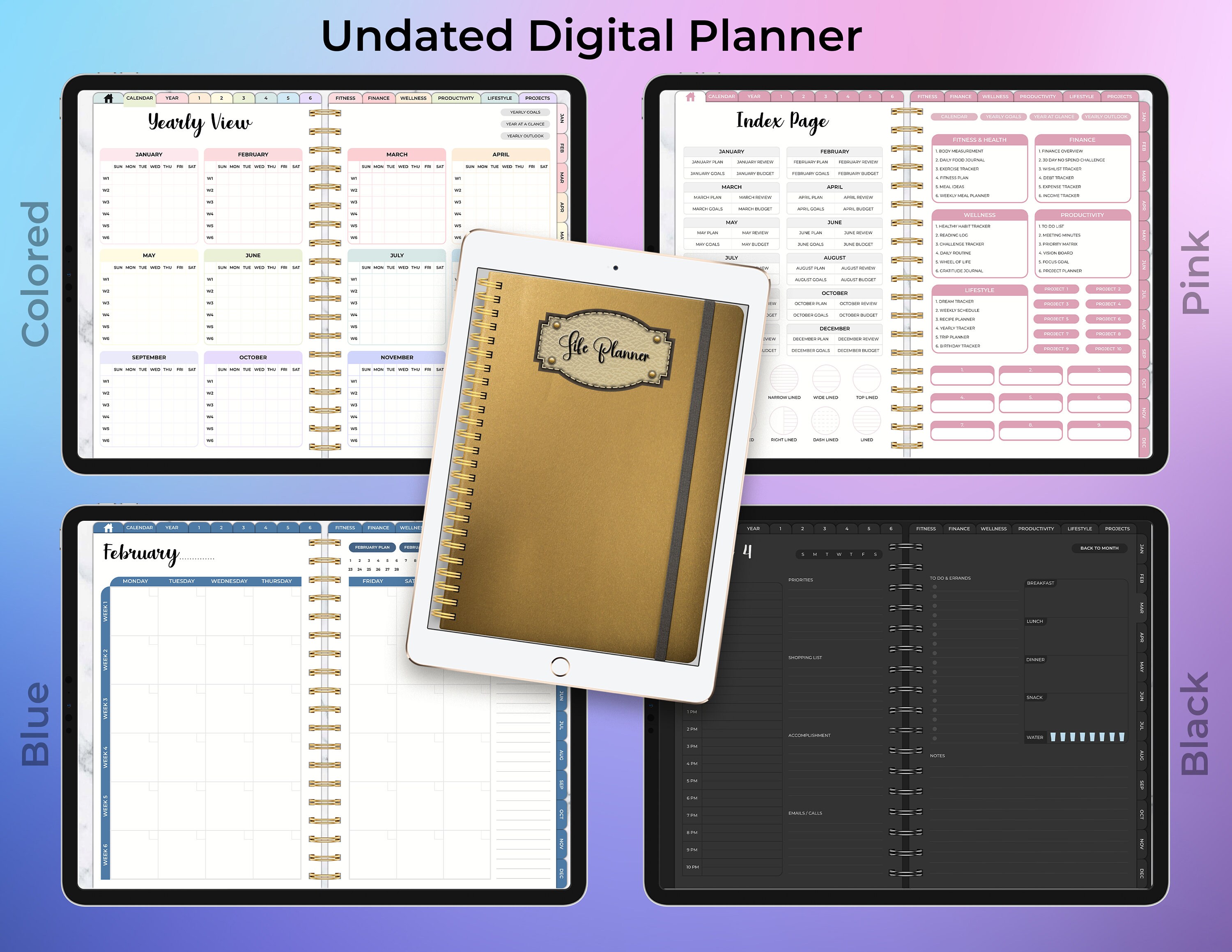 Digital Planner, Goodnotes Planner, iPad Planner, Notability Planner ...