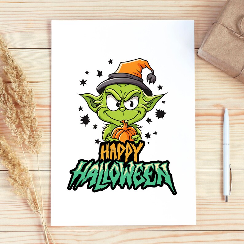 Spooky Grinch Halloween Designs: SVG, PNG Files for Cricut - Etsy