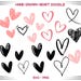 Hand Drawn Heart Doodle SVG/PNG Bundle | Valentine's Day, Wedding ...