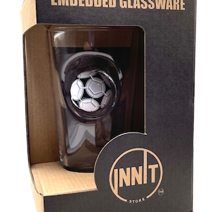 Football Beer Glass With Embedded Mini Football | Football Gift for Men ...