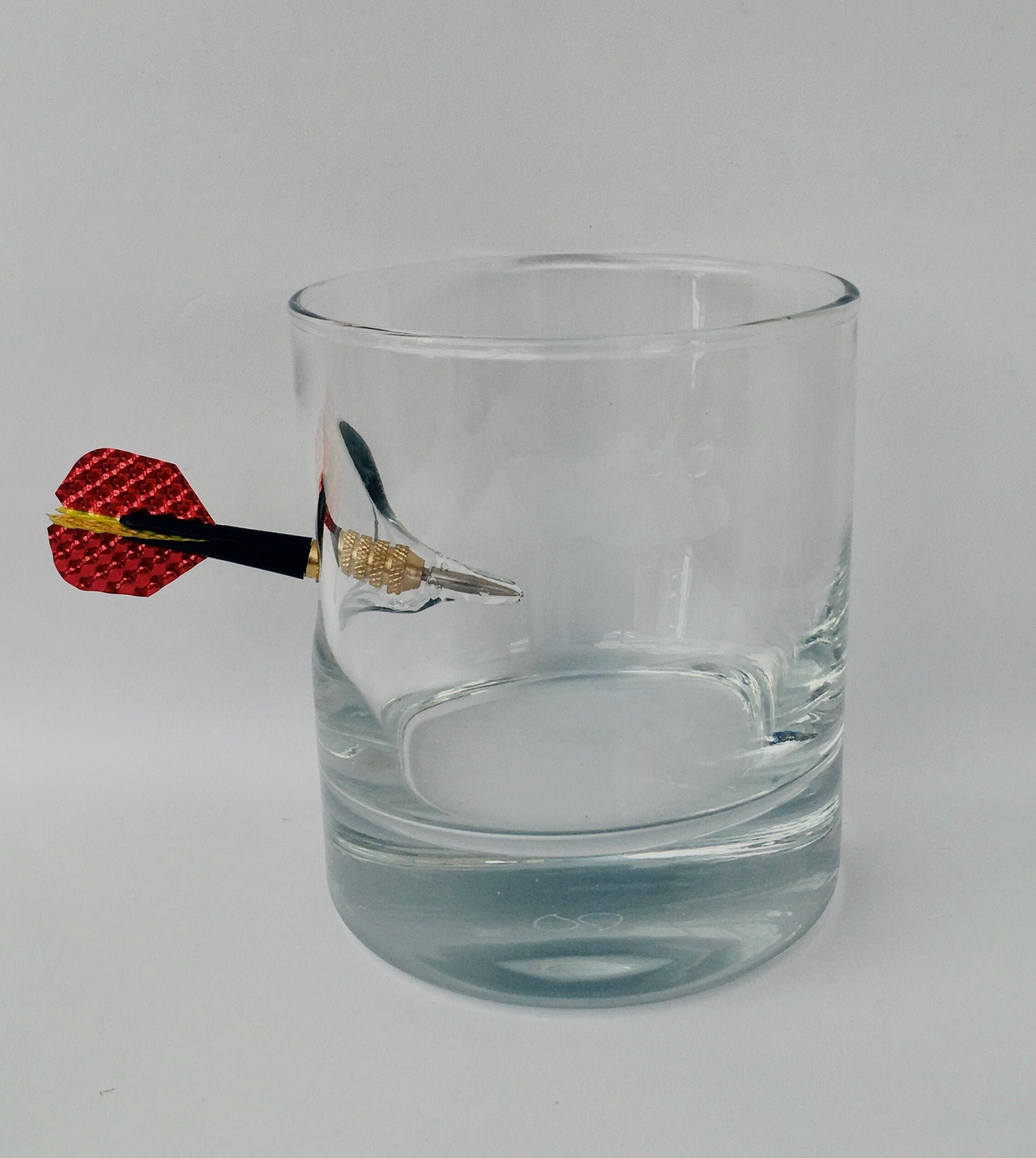 Darts Gift Whisky Glass With Embedded Dart Unique Gift for - Etsy Canada