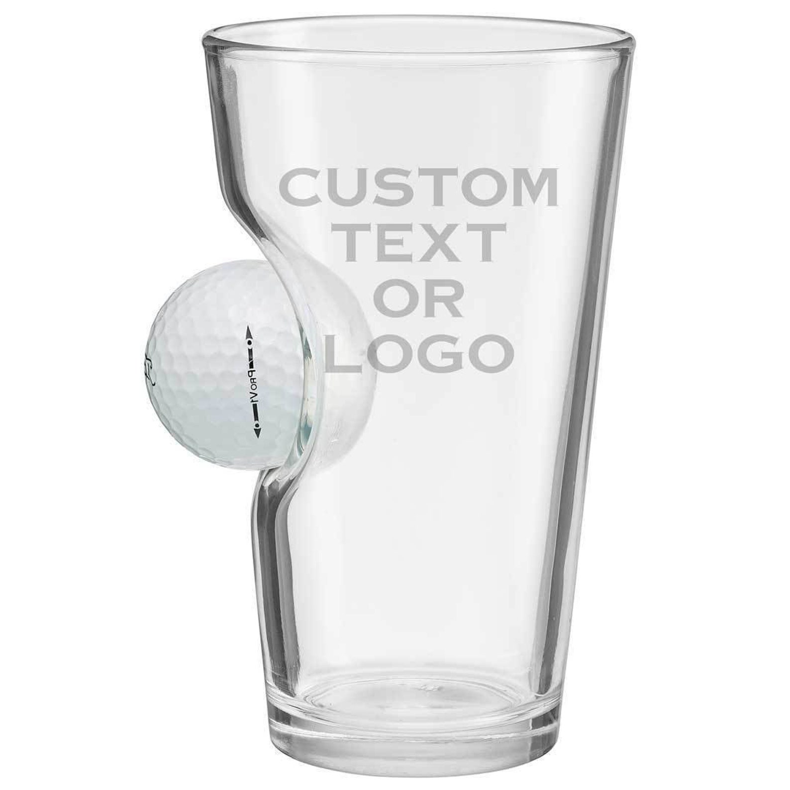 Golf Gift for Men 20oz Pint Glass real Golf Ball Embedded - Etsy UK