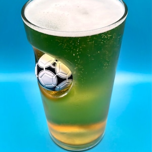 Football Beer Glass With Embedded Mini Football | Football Gift for Men ...