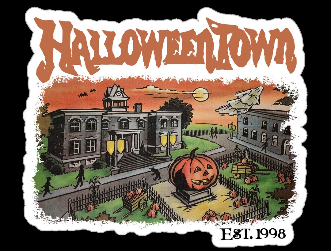 Halloweentown University Sticker, Halloween Town, Halloween University ...