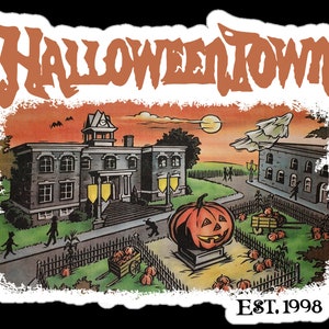 Halloweentown University Sticker, Halloween Town, Halloween University ...
