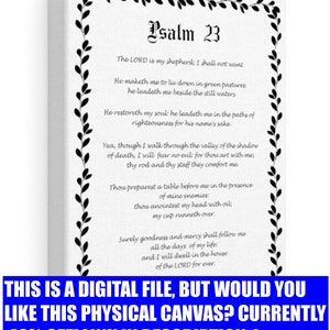 Psalms 23 Svg, 23rd Psalm Svg, 23rd Psalm, Psalm 23 Download, Includes ...