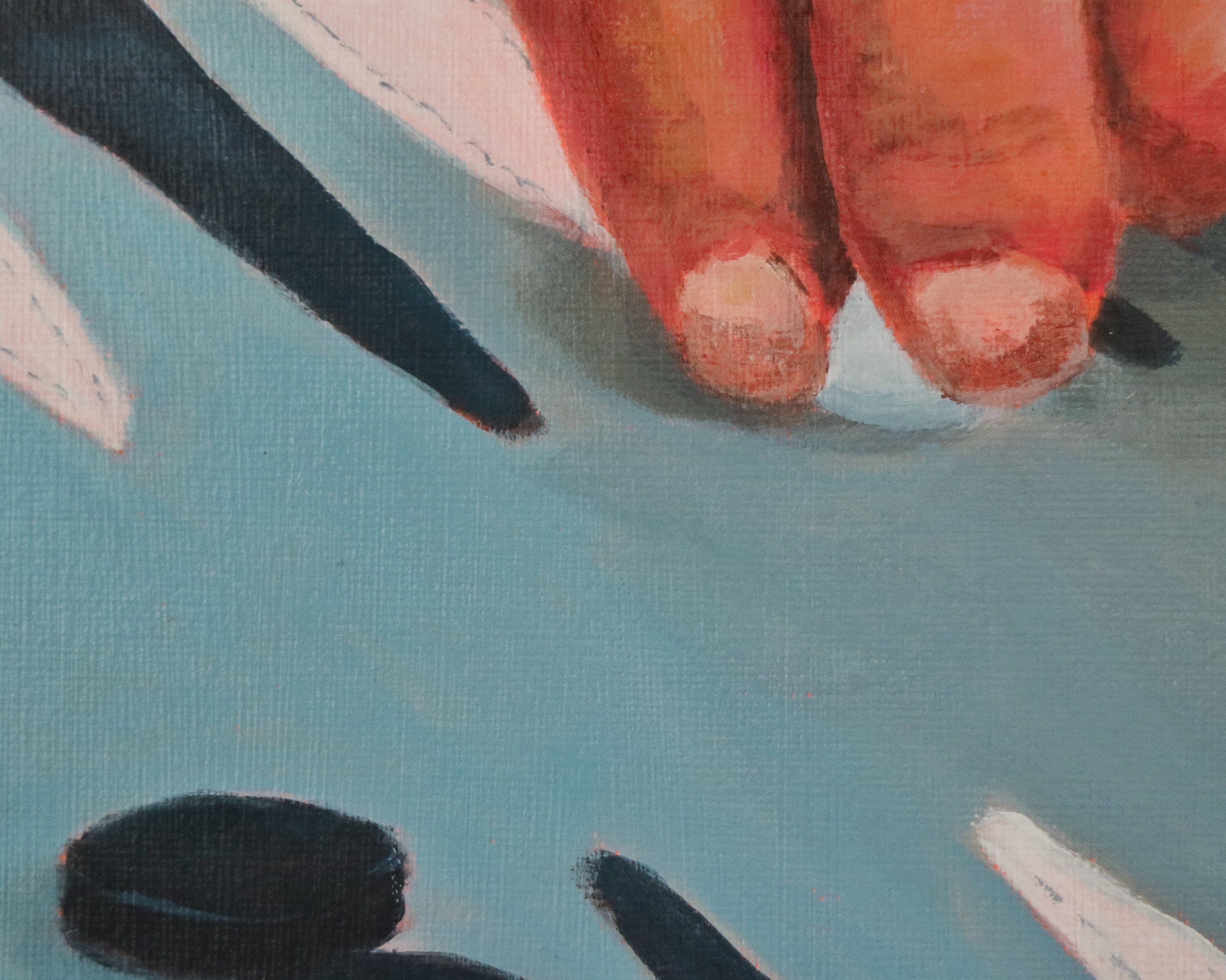 Backgammon With Dad Acrylic Painting on Canvas, One of a Kind Original ...