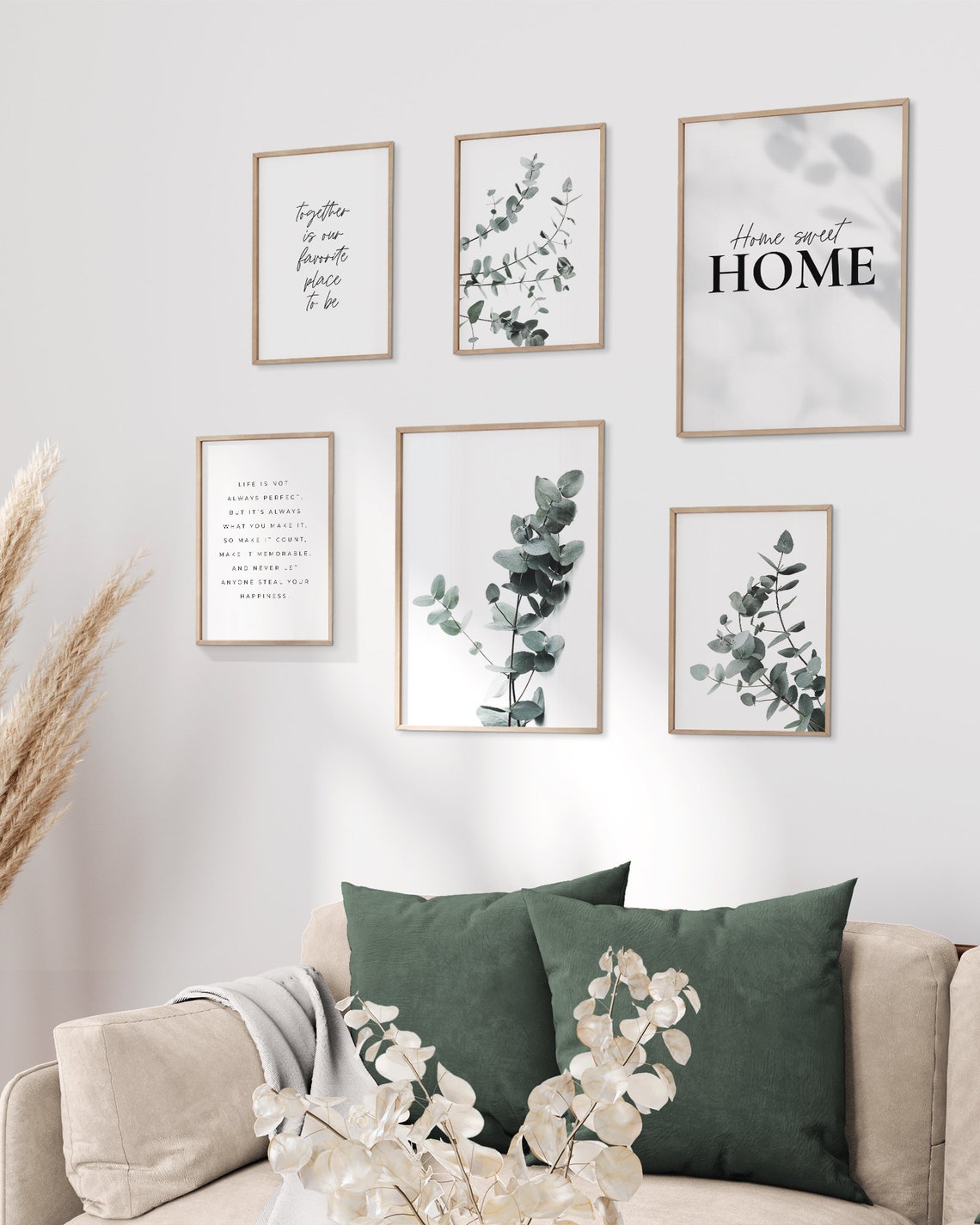 MUUDLY® Premium Poster Set Eukalyptus 6er Set Wandbilder - Etsy.de