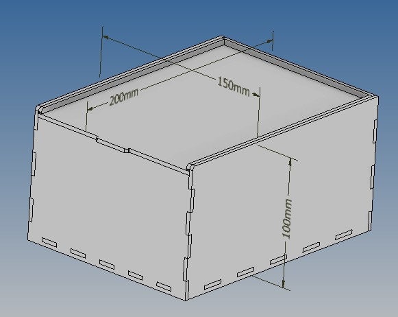 Sliding Box 3mm Laser Cut Files DXF, CDR, Ai, PDF, Svg. Vector Plans ...