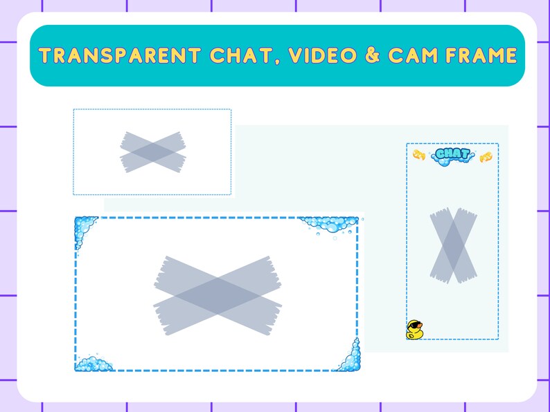 Rubber Duckie Animated Stream Overlay Pack - Twitch, Kick, Youtube - Etsy