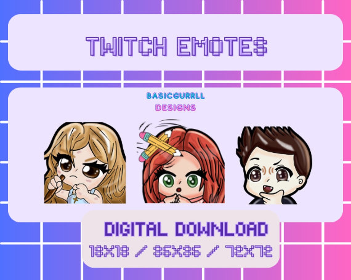 Buffy the Vampire Slayer Chibi Emotes - Twitch, Kick, Youtube, Discord ...