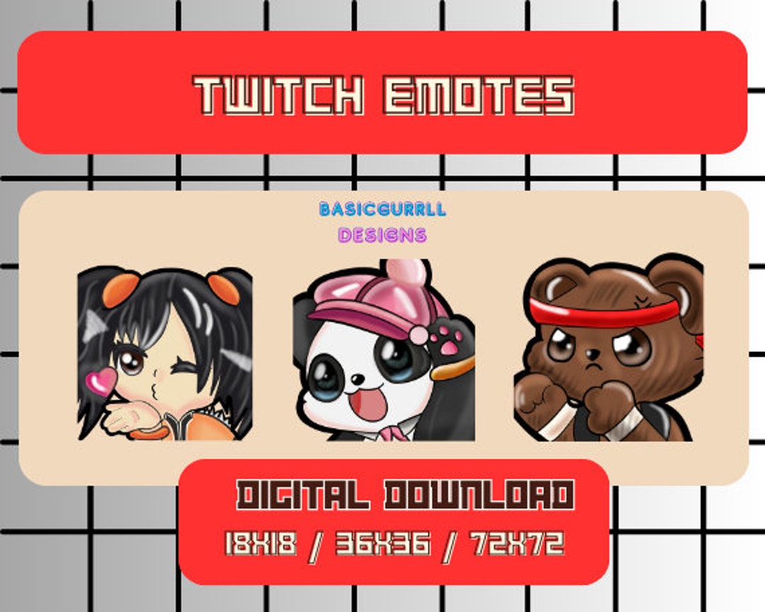 Tekken Cute Chibi Emotes - Twitch, Kick, Discord, Youtube (set 1) - Etsy
