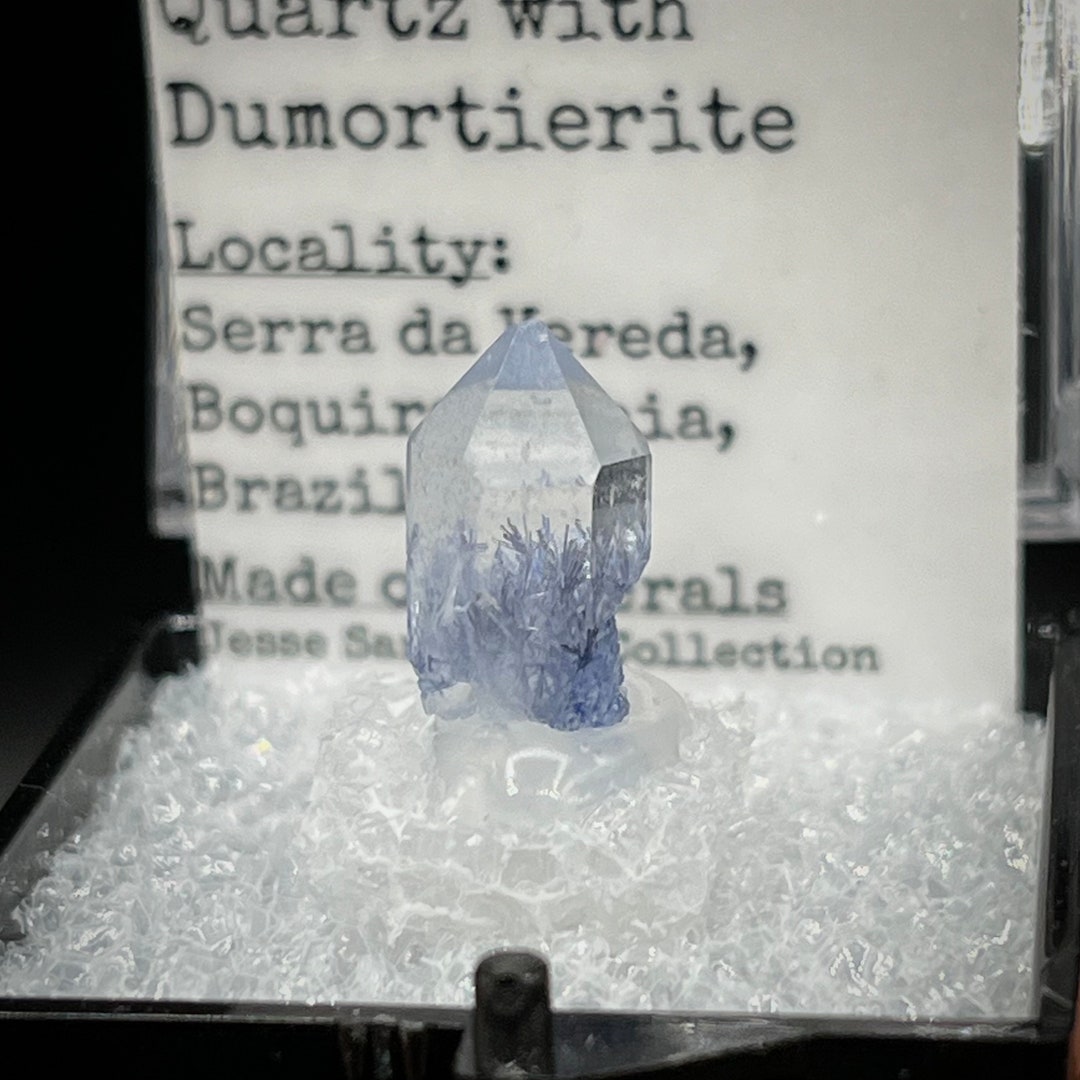Quartz With Dumortierite Inclusion Brazil Perky Box Crystal Specimen ...