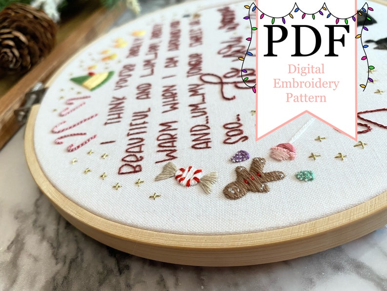 Date With an Elf PDF Embroidery Pattern -- Embroidered Eyesores ...
