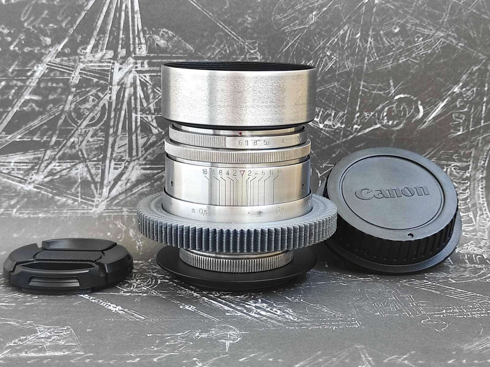 Anamorphic Lens Helios 44-2 58mm F/2.0 Cine Mod Canon EF Mount ...