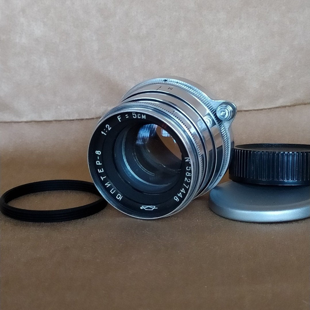 JUPITER-8 50mm Silver Lens Leica LTM M39/M42 Soviet Lens Sonnar Copy ...