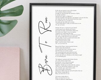 Bruce Springsteen Poster Printable - Etsy