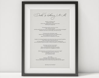 Death is Nothing at All.... Quote on Marble. Gift of Remembrance and ...