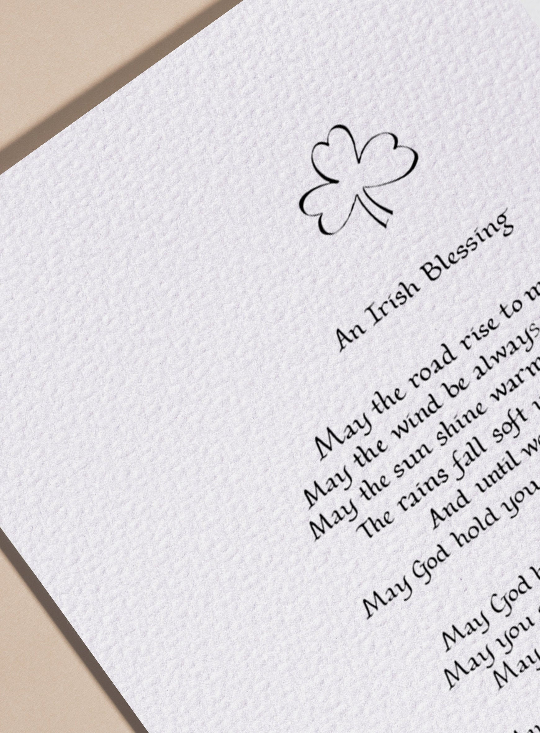 An Irish Blessing Digital Print Calligraphy Printable - Etsy