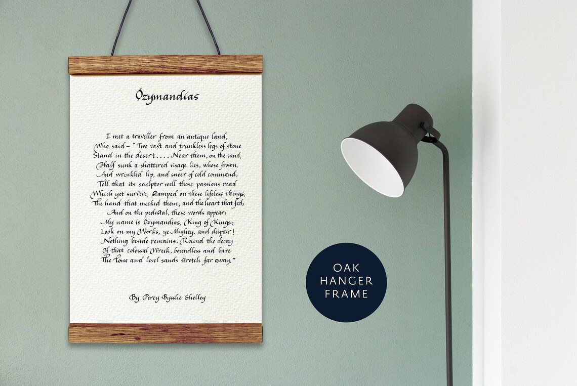 Ozymandias Poem Printable by Percy Bysshe Shelley Ozymandias ...
