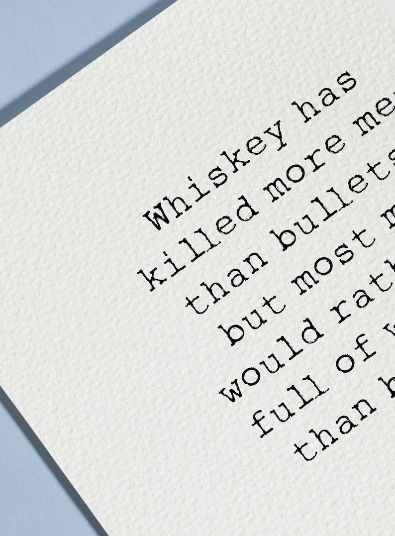 Winston Churchill Quote About Whiskey Printable Poster Whiskey Digital ...