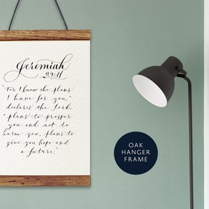 Jeremiah 29:11 Printable, Bible Scripture Calligraphy - Framed Prayer ...