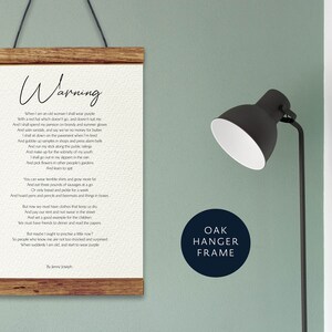 Warning Print by Jenny Joseph - Warning Printable Poem by Jenny Joseph ...