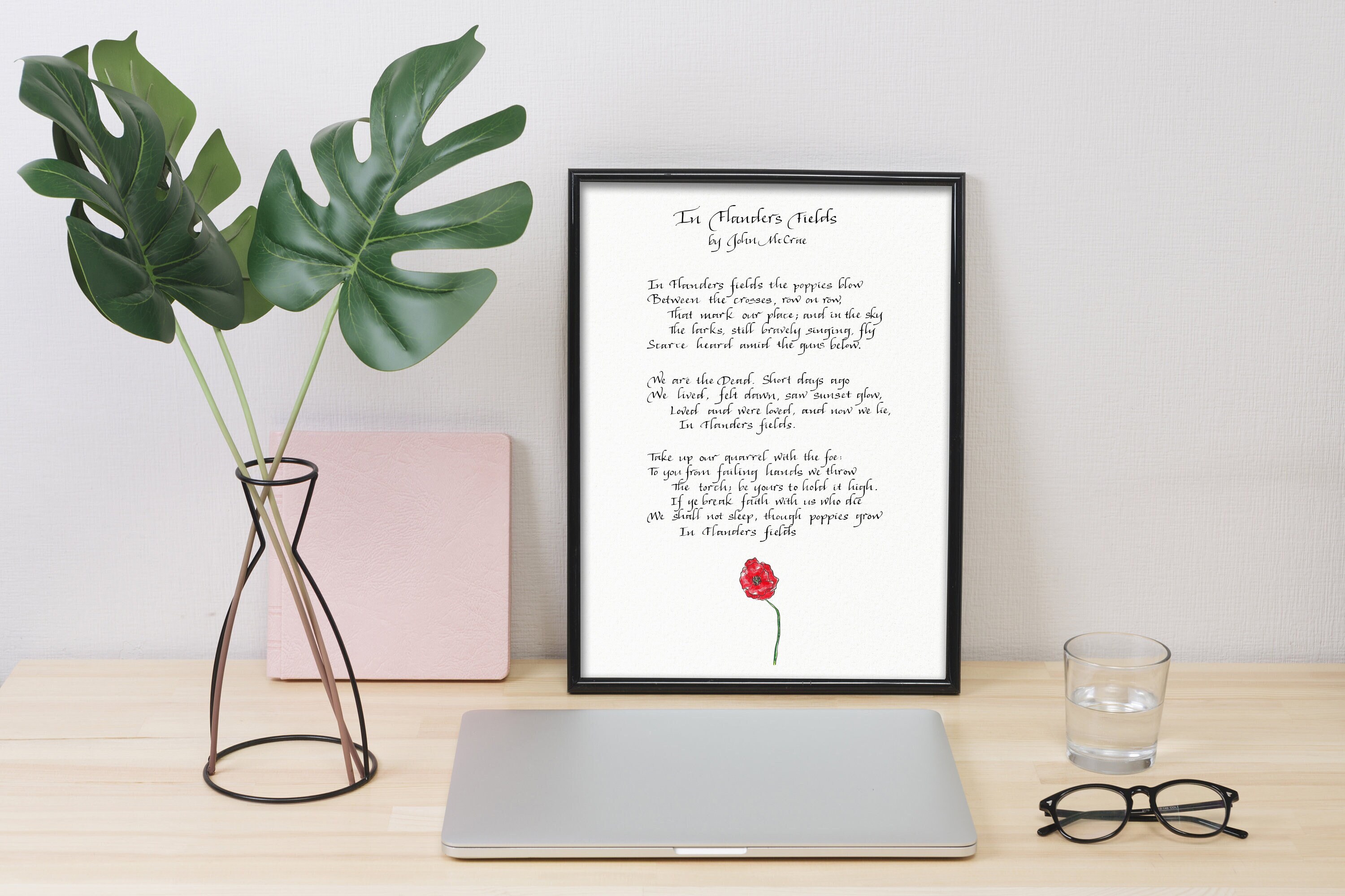 In Flanders Fields Printable Poem by John Mccrae Digital Print Poster ...