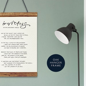 Invictus Calligraphy Poem Printable by William Ernest Henley ...