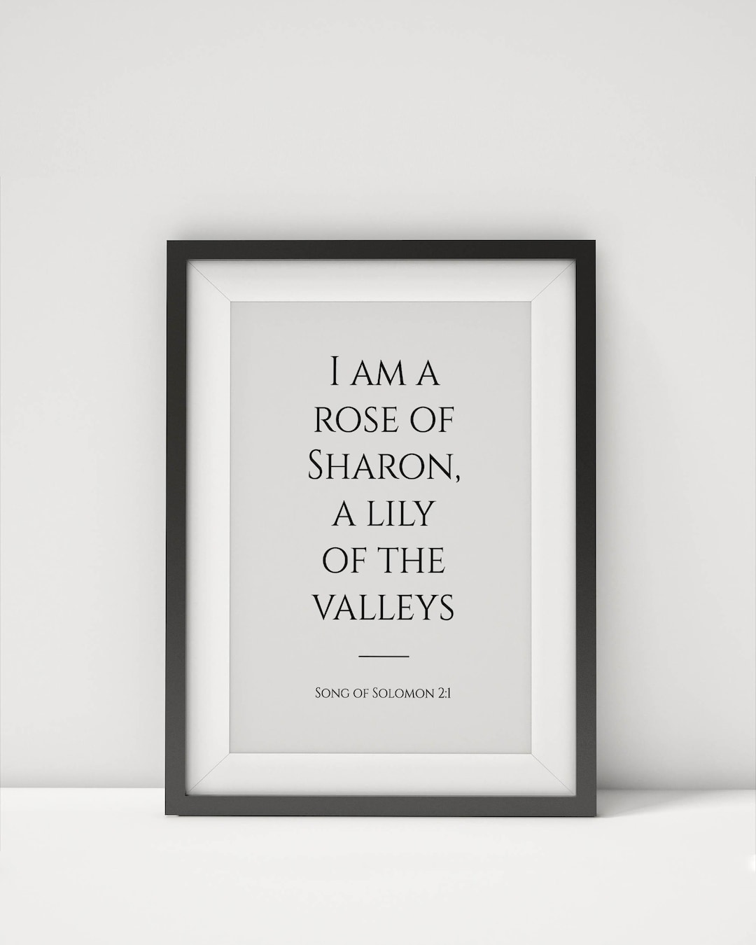 Rose of Sharon Bible Verse Printable Song of Solomon 21 Prayer Poster ...