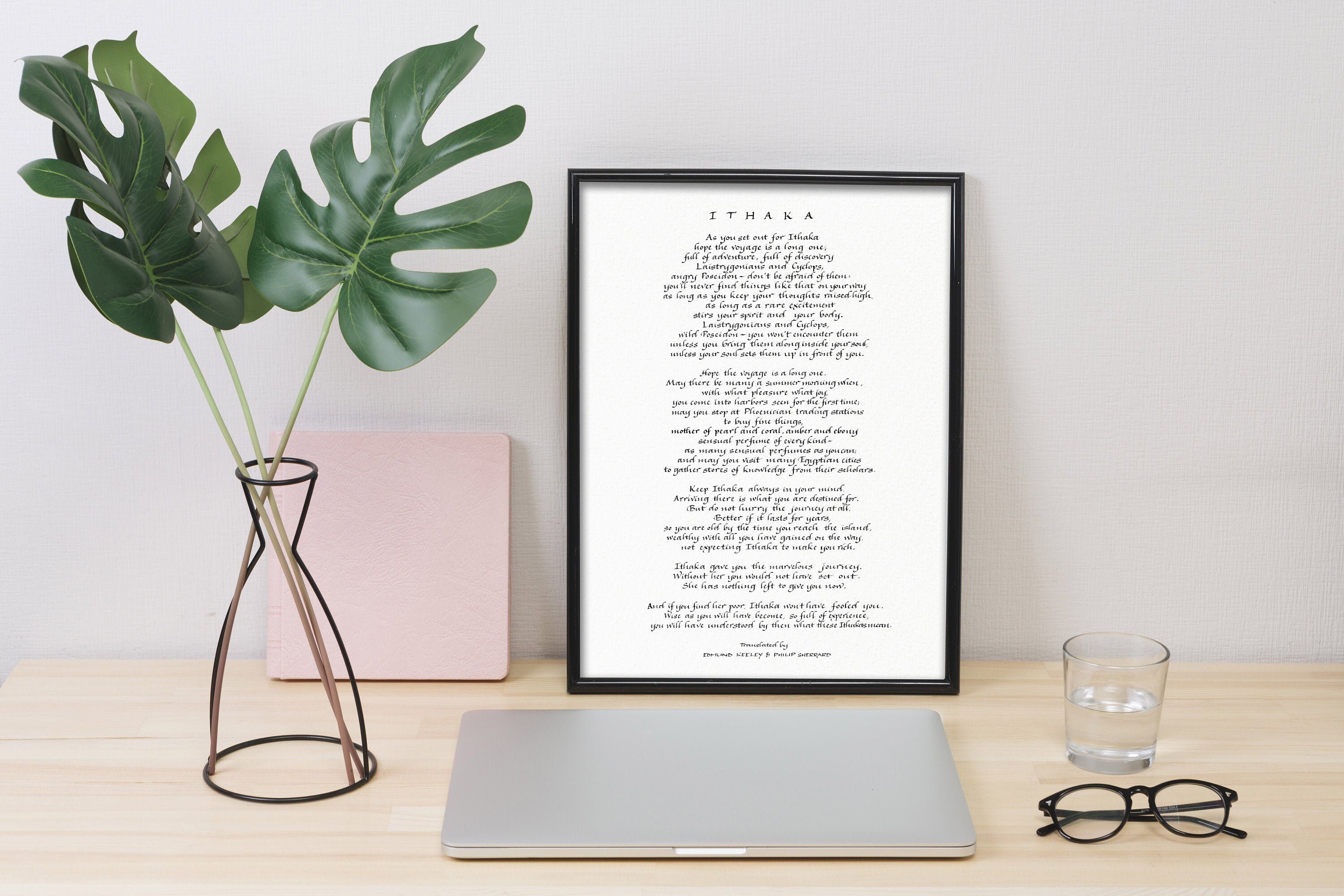 ITHAKA Printable Calligraphy Ithaka Poem Ithaka Poster Printable by C.P ...